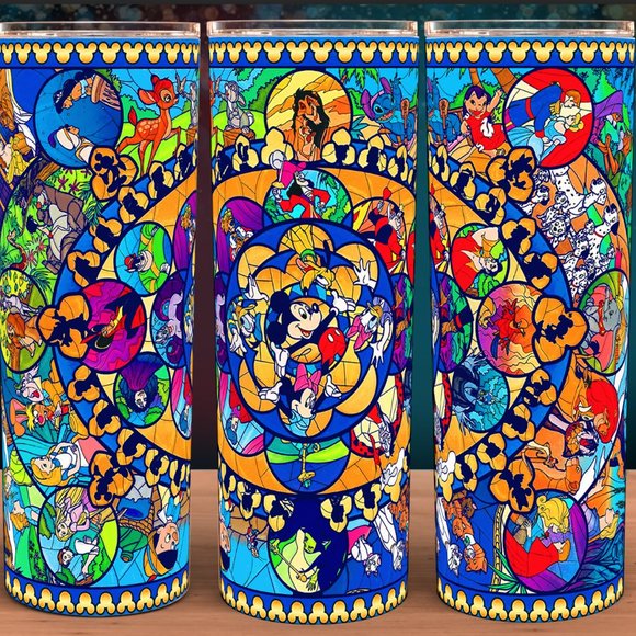 Dining | Cartoon Classics Mural Style Tumbler Cup Mug Coffee | Poshmark